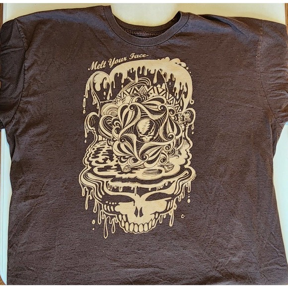 Shirts | Grateful Dead Stealie Shirt Melt Your Face Melt Garcia Weir ...
